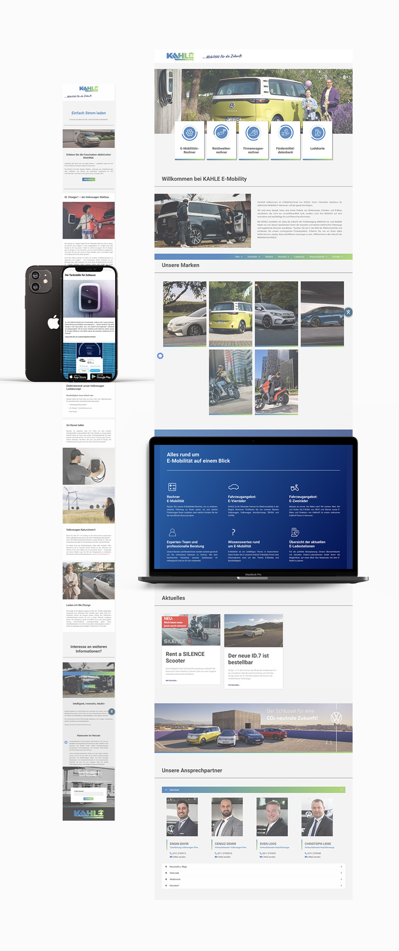 Webdesign & Entwicklung KAHLE E-Mobility | Digitalagentur Hannover
